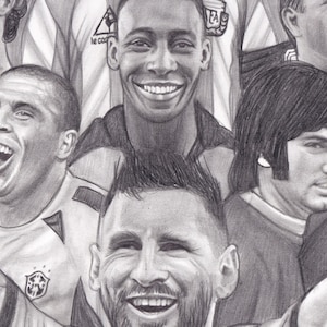 Football's GOATS Print - Etsy