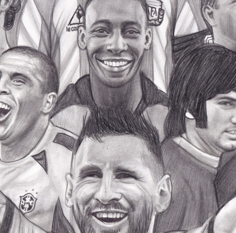 Football's GOATS Print - Etsy
