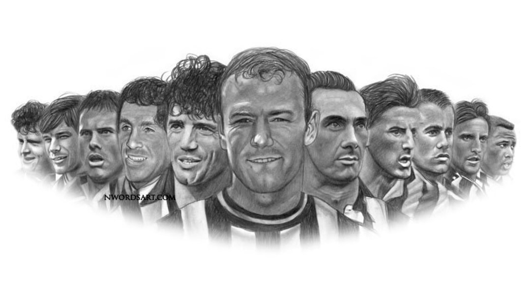 Newcastle United Legends Print - Etsy