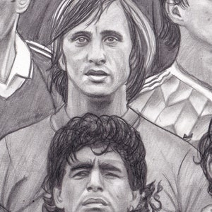 Football's GOATS Print - Etsy