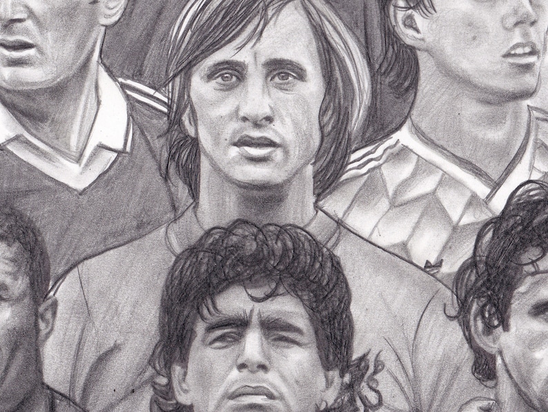 Football's GOATS Print - Etsy