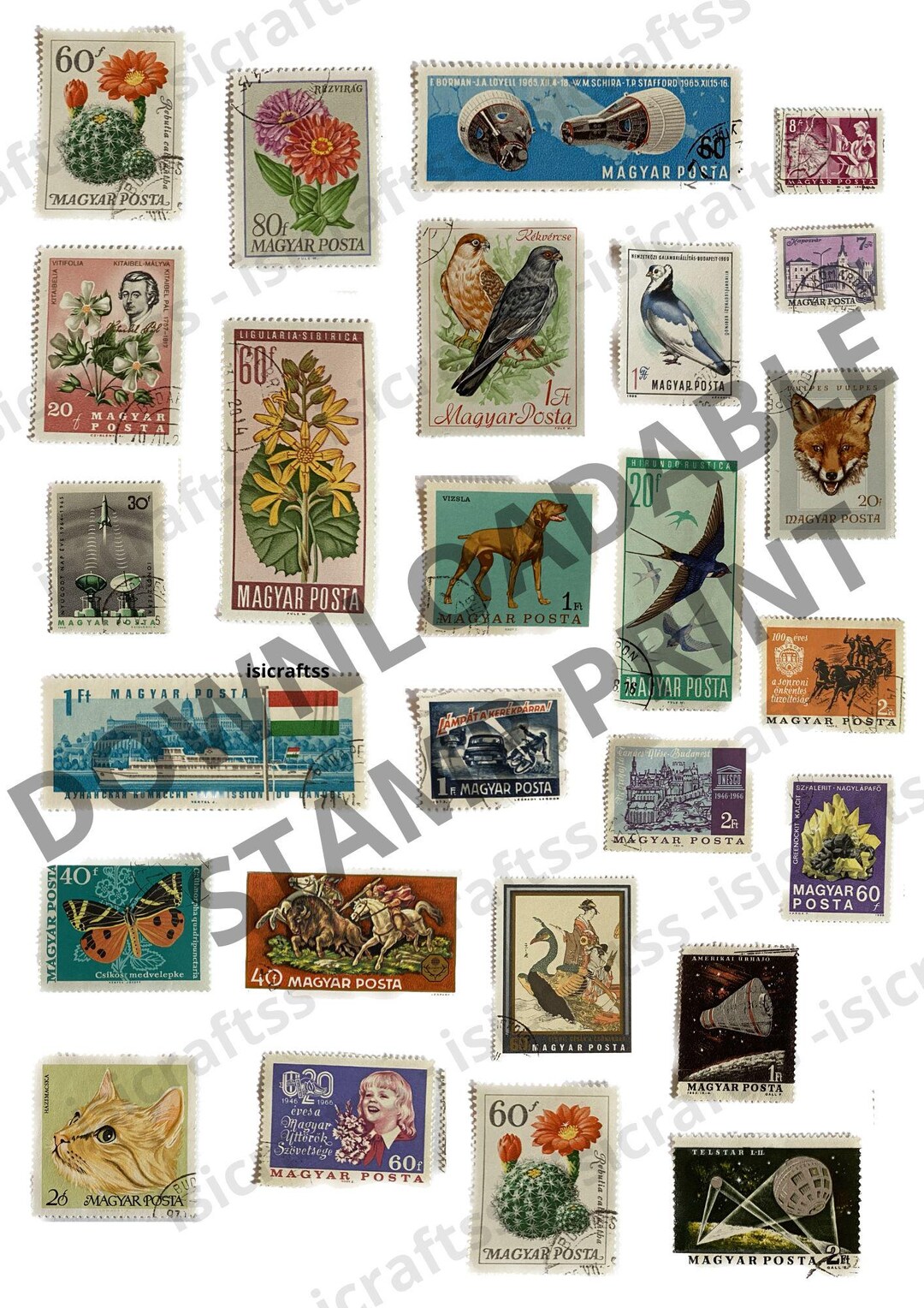 Downloadable Stamp Print! - Etsy