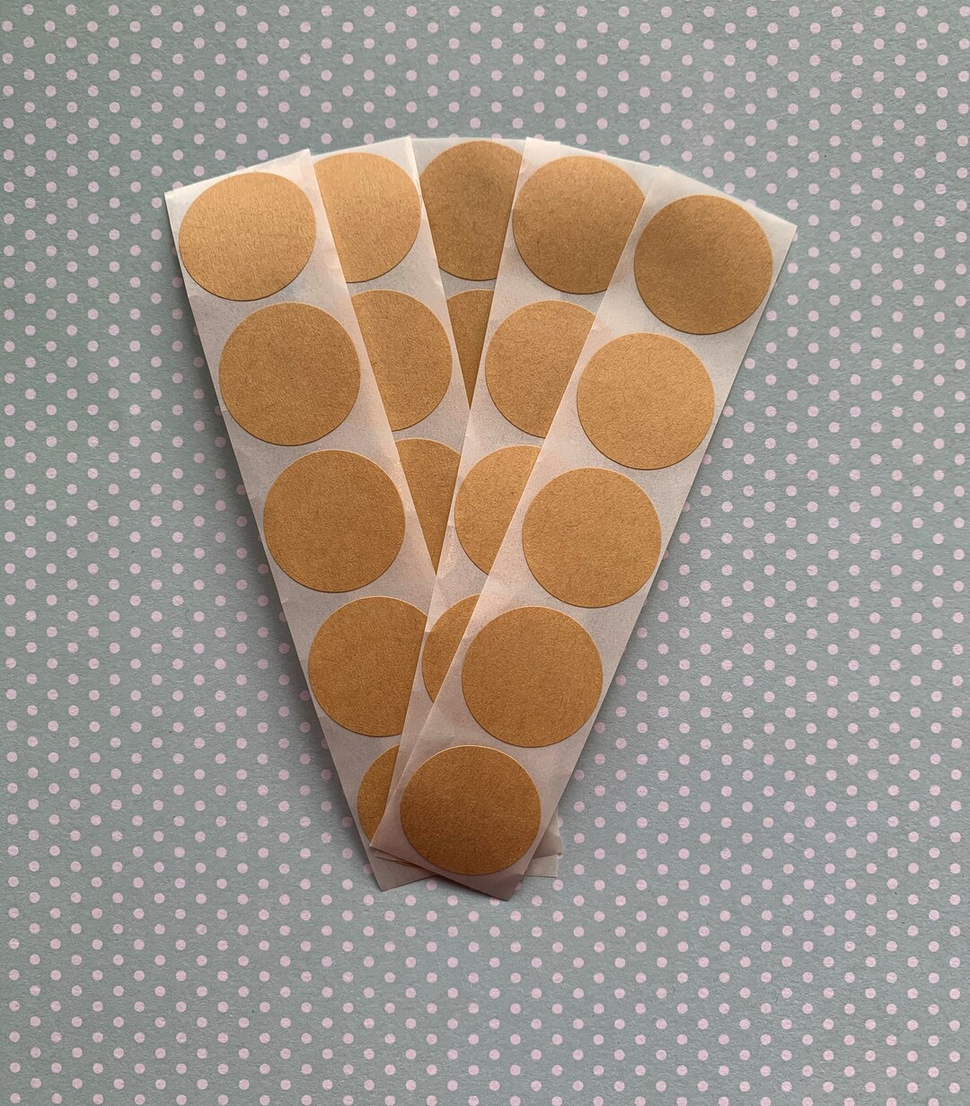 Small Blank Stickers, Price Stickers, Sticky Label, Round Kraft ...