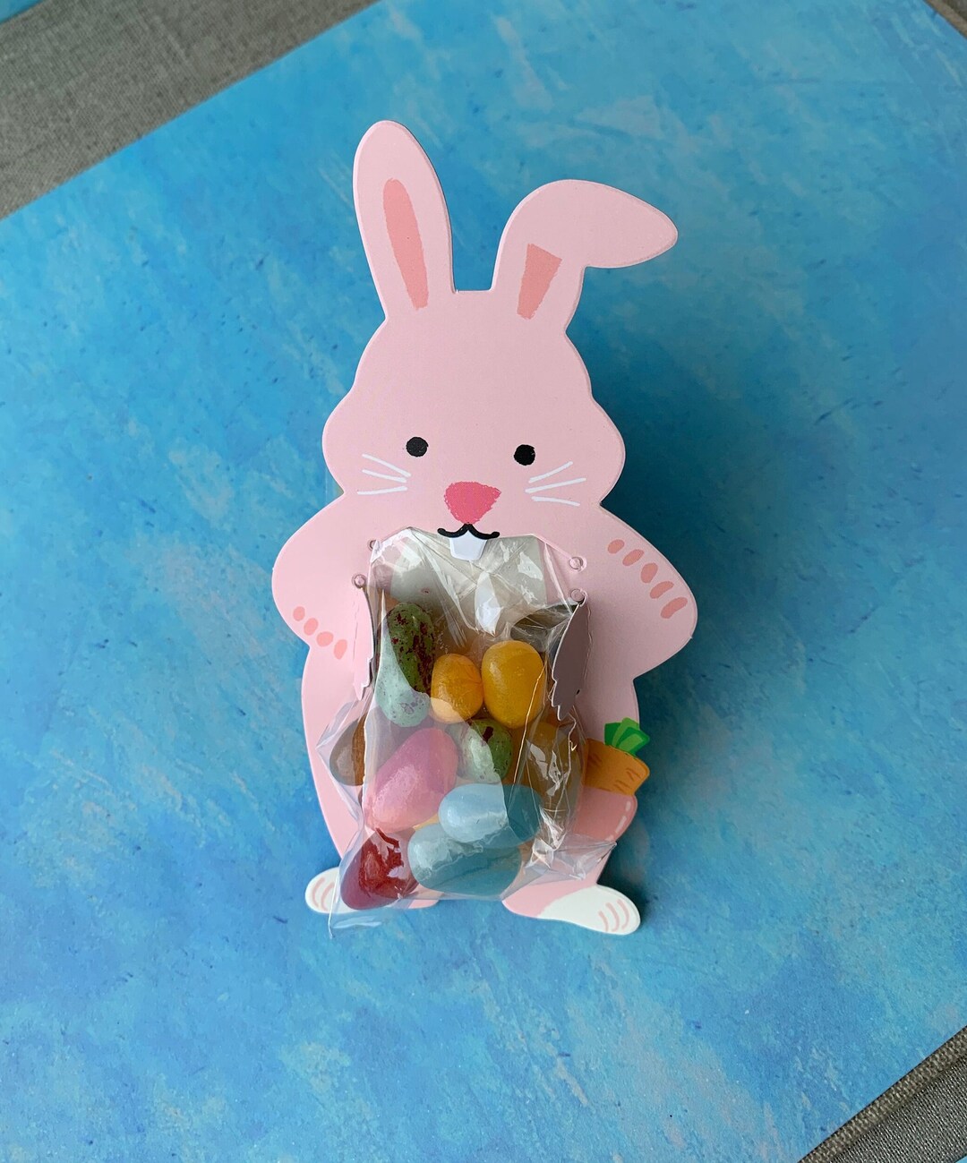 10 Cellophane Bags With Cute Rabbit Card Rabbit Sweetie Gift - Etsy