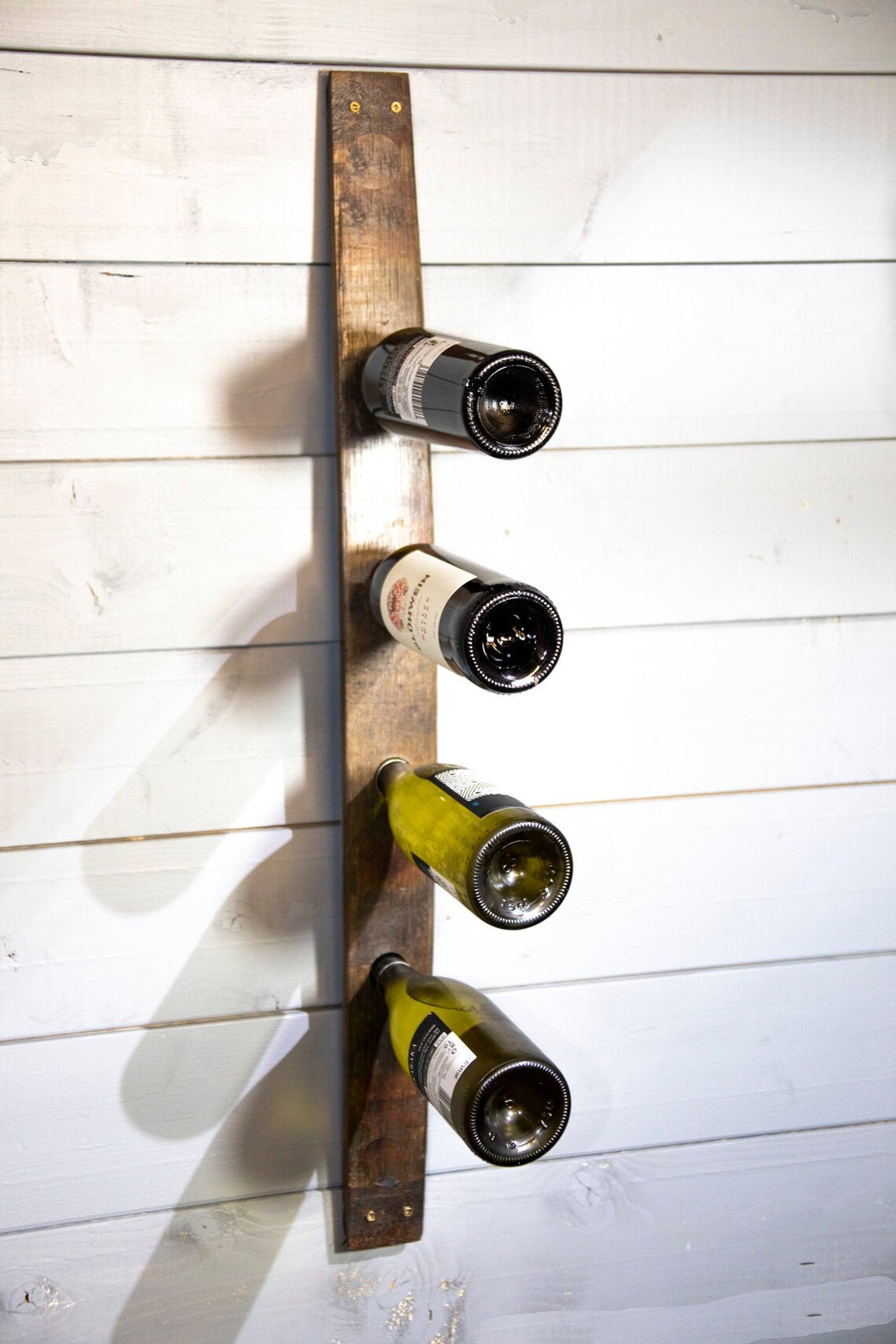 4 Wine Bottle Wine Rack. Screw Into Wall - Etsy