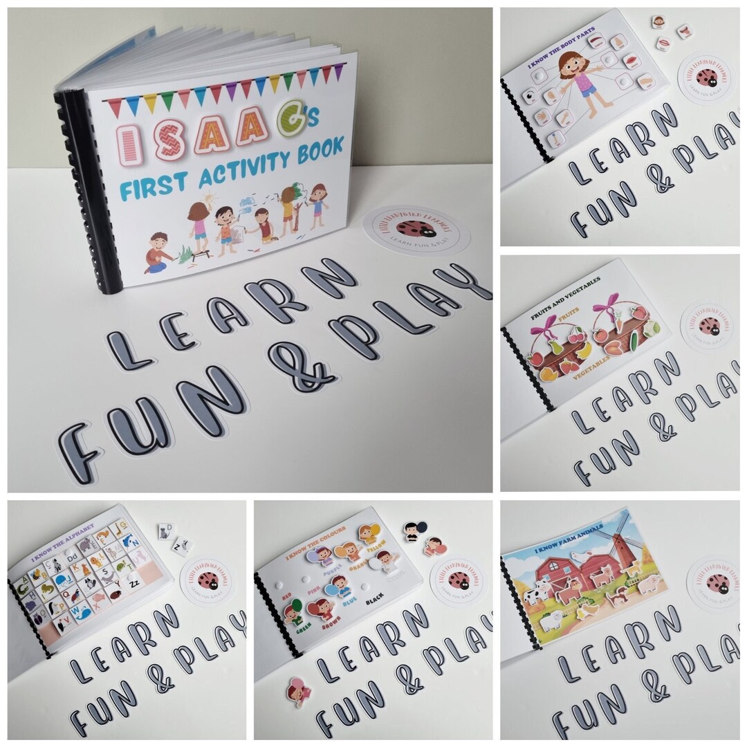 Personalised Busy Book Busy Binder Learning Book - Etsy