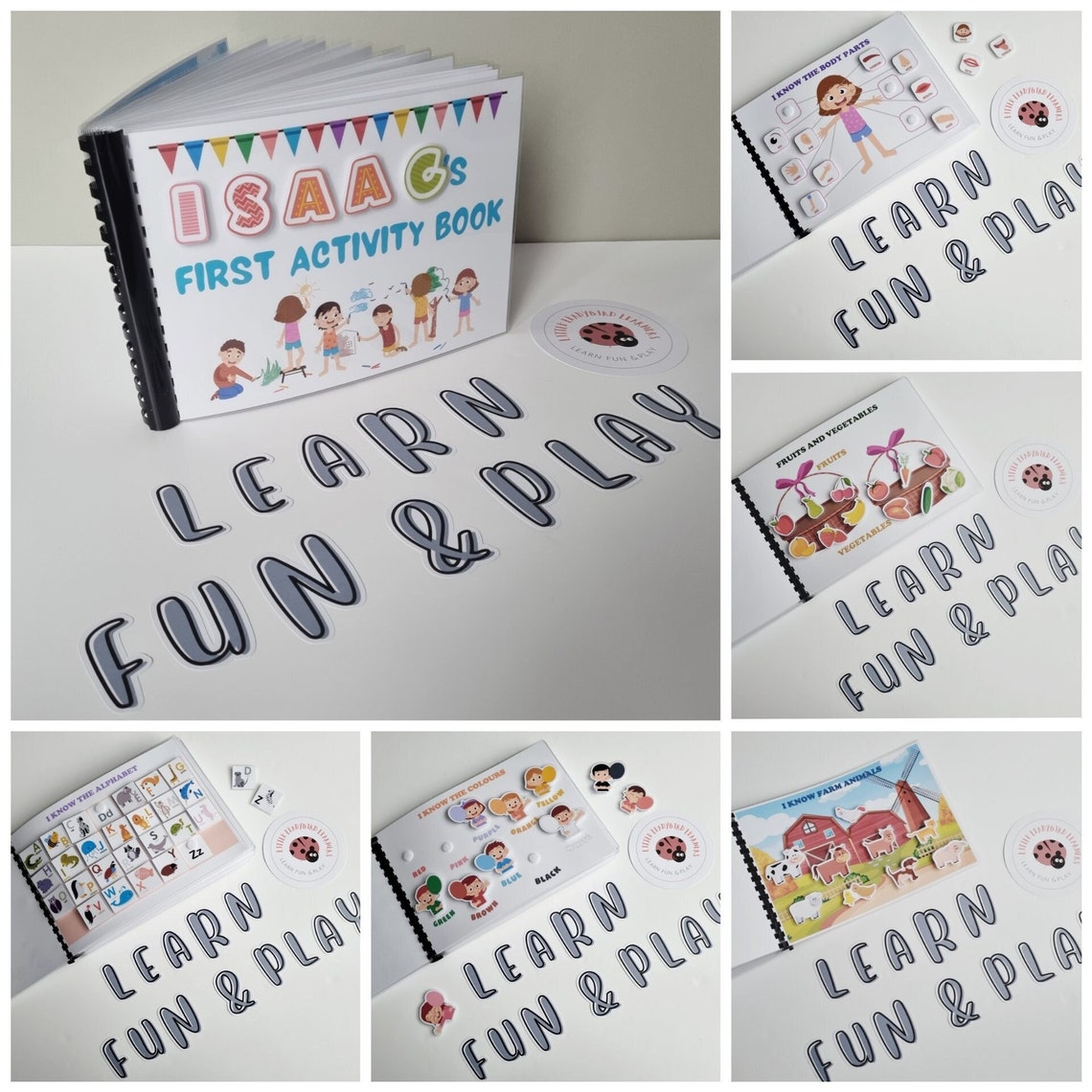 Personalised Busy Book Busy Binder Learning Book - Etsy