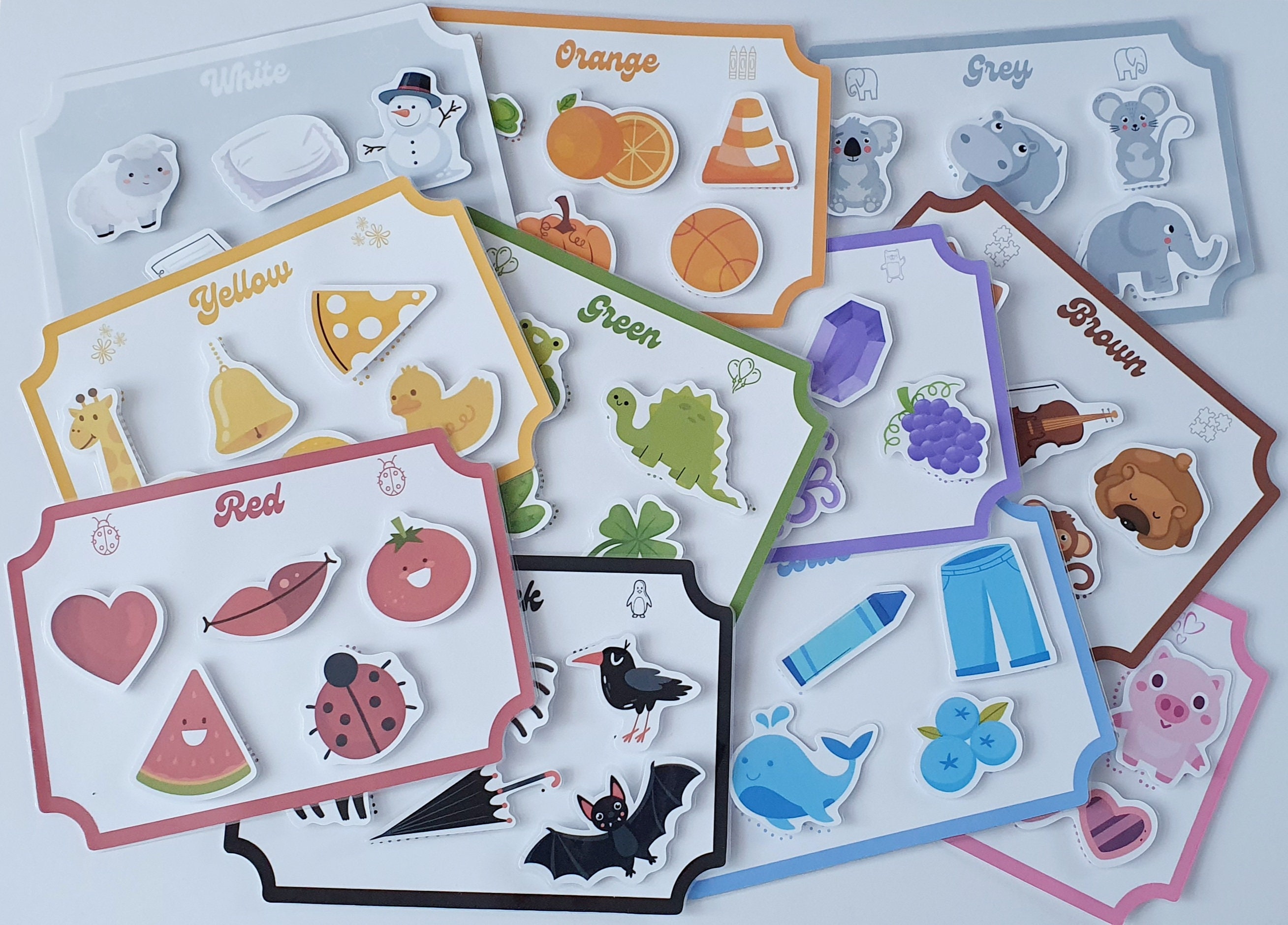 Color Sorting Activity Color Matching Activity Color - Etsy