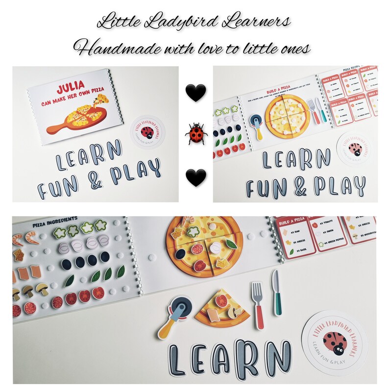 Pizza Counting Activity Preschool Numbers 1 to 10 Count - Etsy