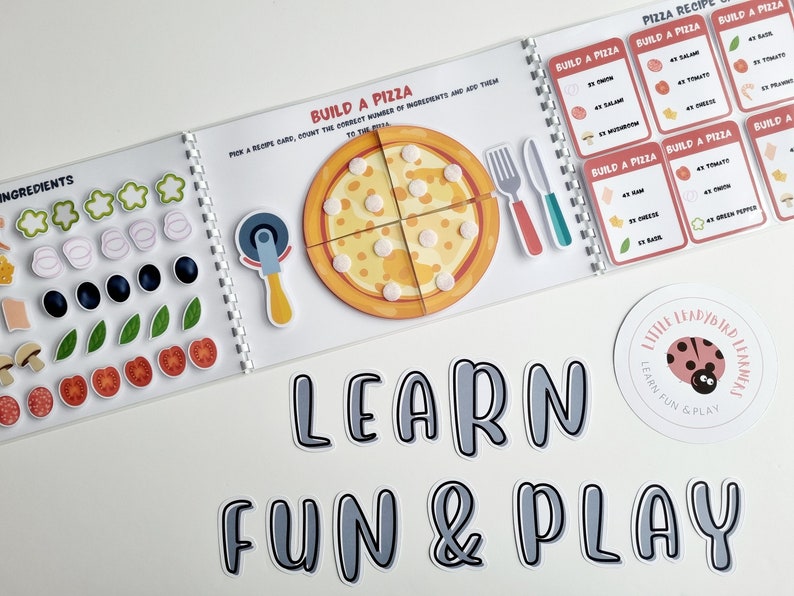 Pizza Counting Activity Preschool Numbers 1 to 10 Count - Etsy