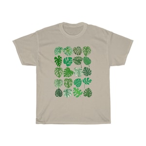 Monstera Leaf Shirt, Monstera Plant T Shirt, Botanical Shirt, Plant Mom ...
