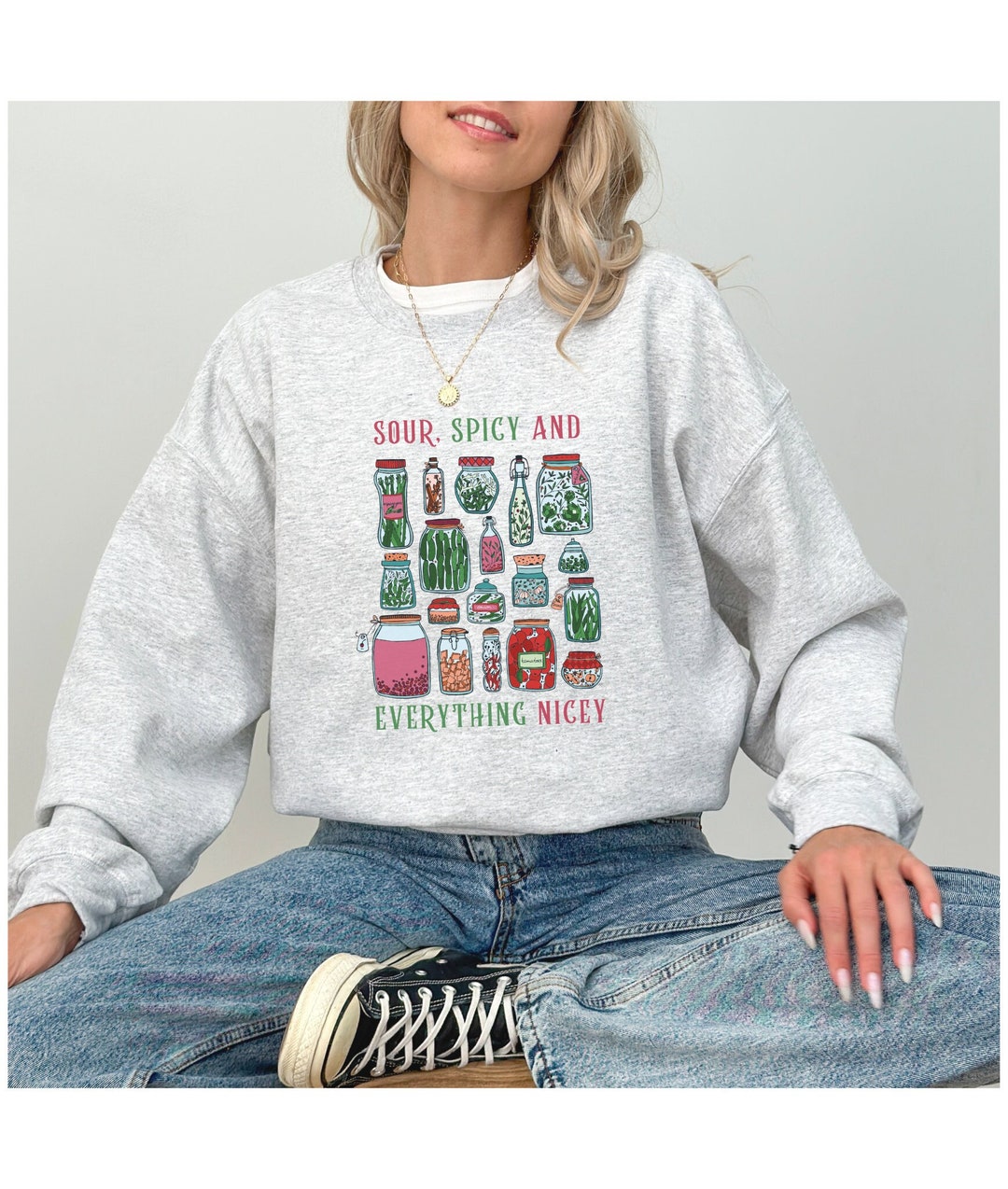 Pickle Sweatshirt Gift for Girlfriend Pickle Shirt Pickle Crewneck Gift ...