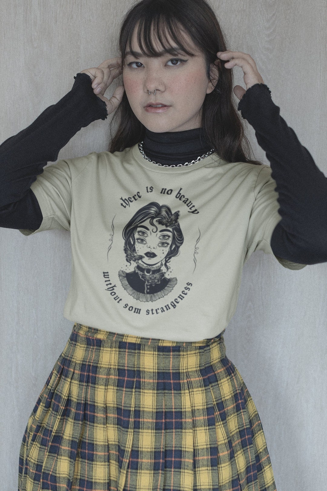 Grunge Fairycore Soft Goth Emo Clothing Edgar Allan Poe Poetry - Etsy