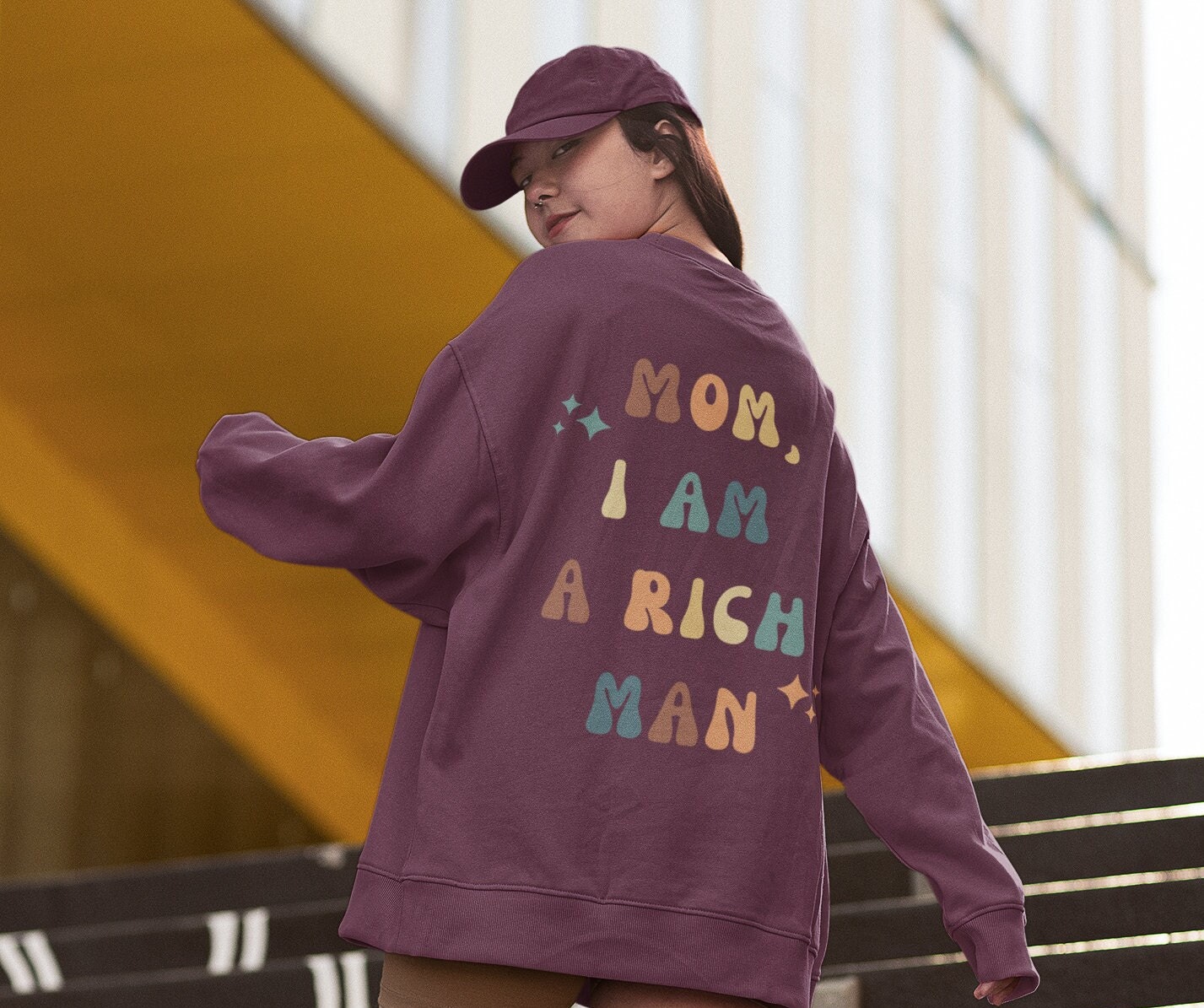 Mom I Am A Rich Man Feminist Sweatshirt Groovy Shirt Radical - Etsy