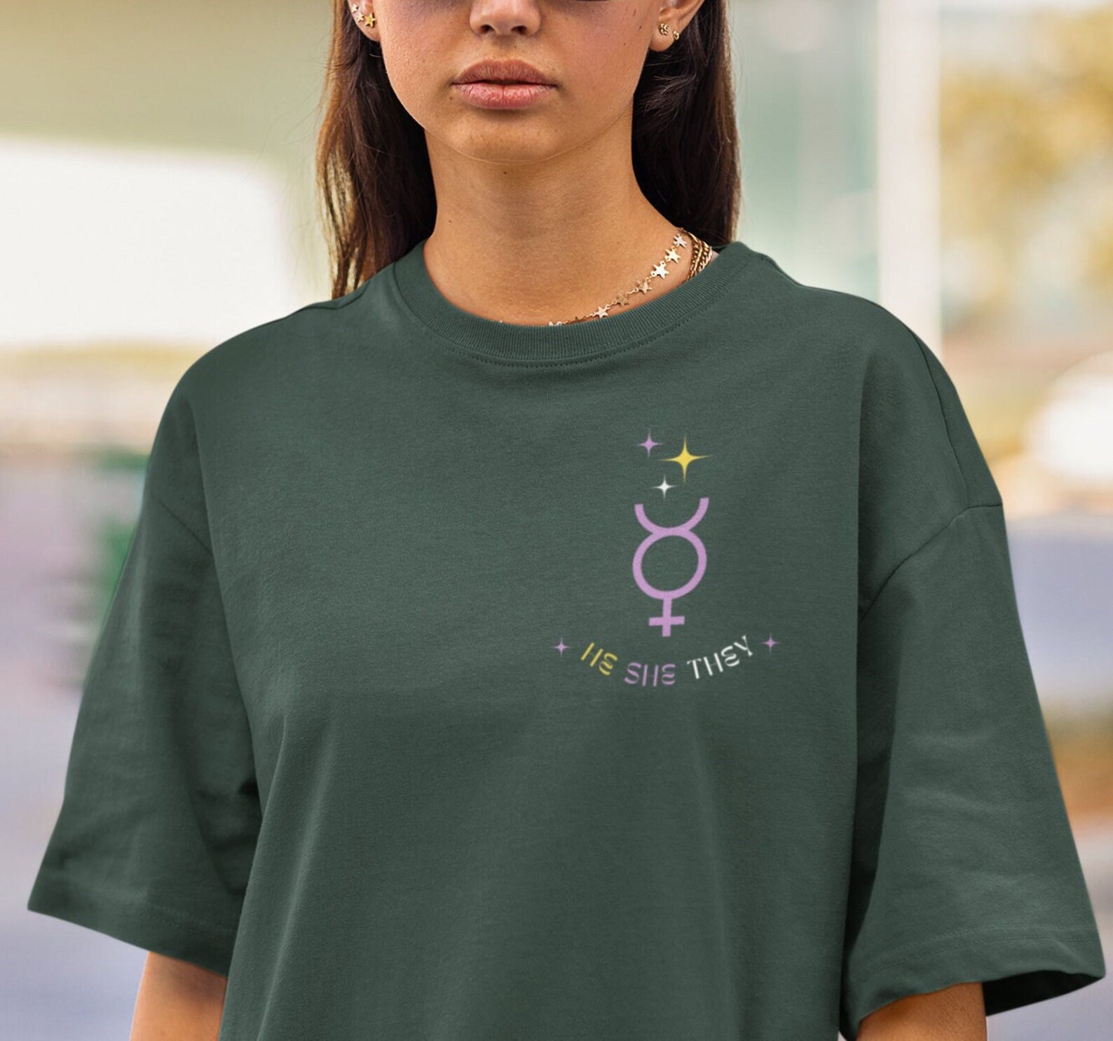 Non Binary Shirt Subtle Nonbinary Oversized T Shirt They Them - Etsy ...