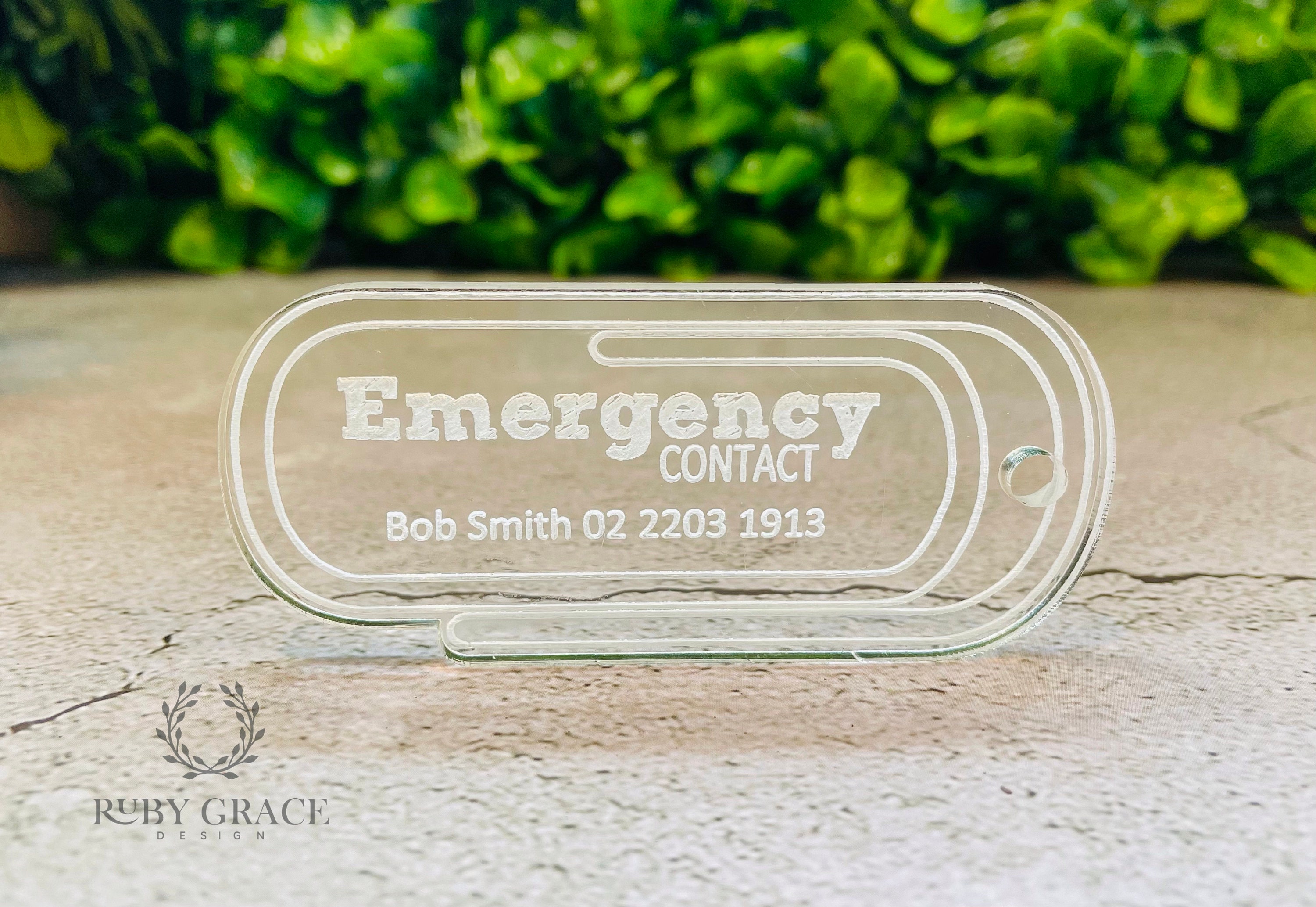 Emergency Contact School Bag Tag - Paperclip - Safety - Back to School ...