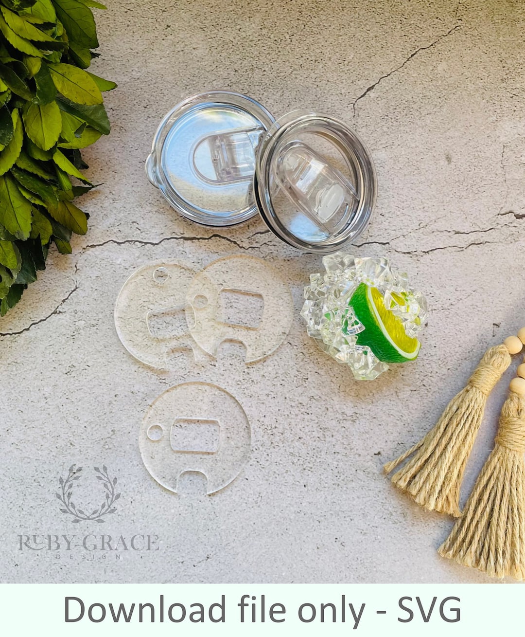 Acrylic Base for Tumbler Topper With Sliding Lid : Removable Blank for ...