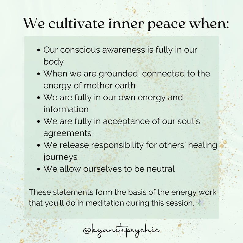 Guided Meditation: Cultivate Inner Peace - Etsy