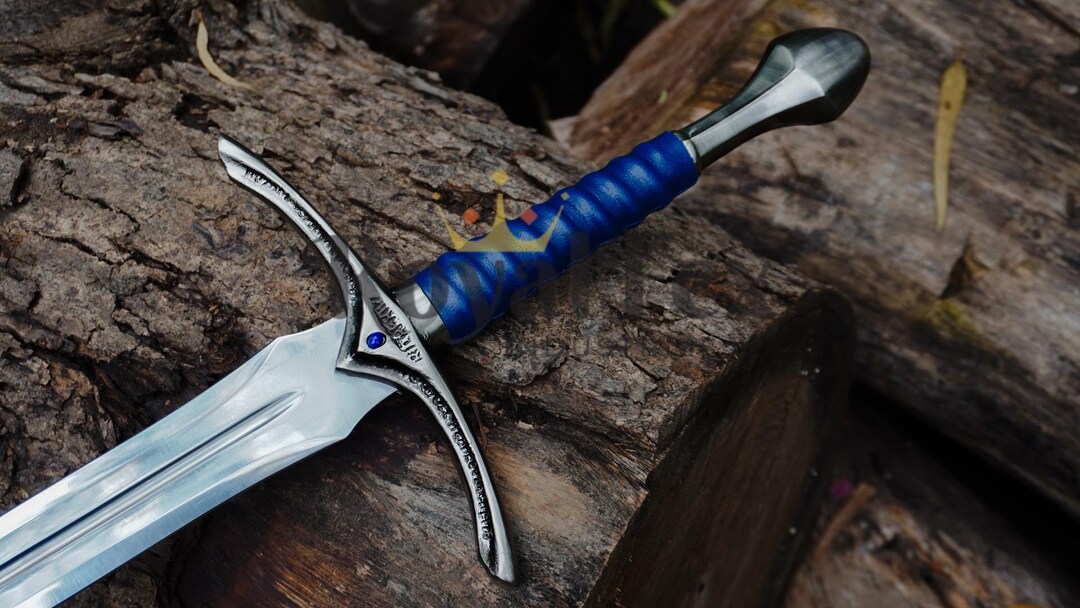 Handmade Elven Fantasy Sword Replica – Handcrafted Medieval Display ...