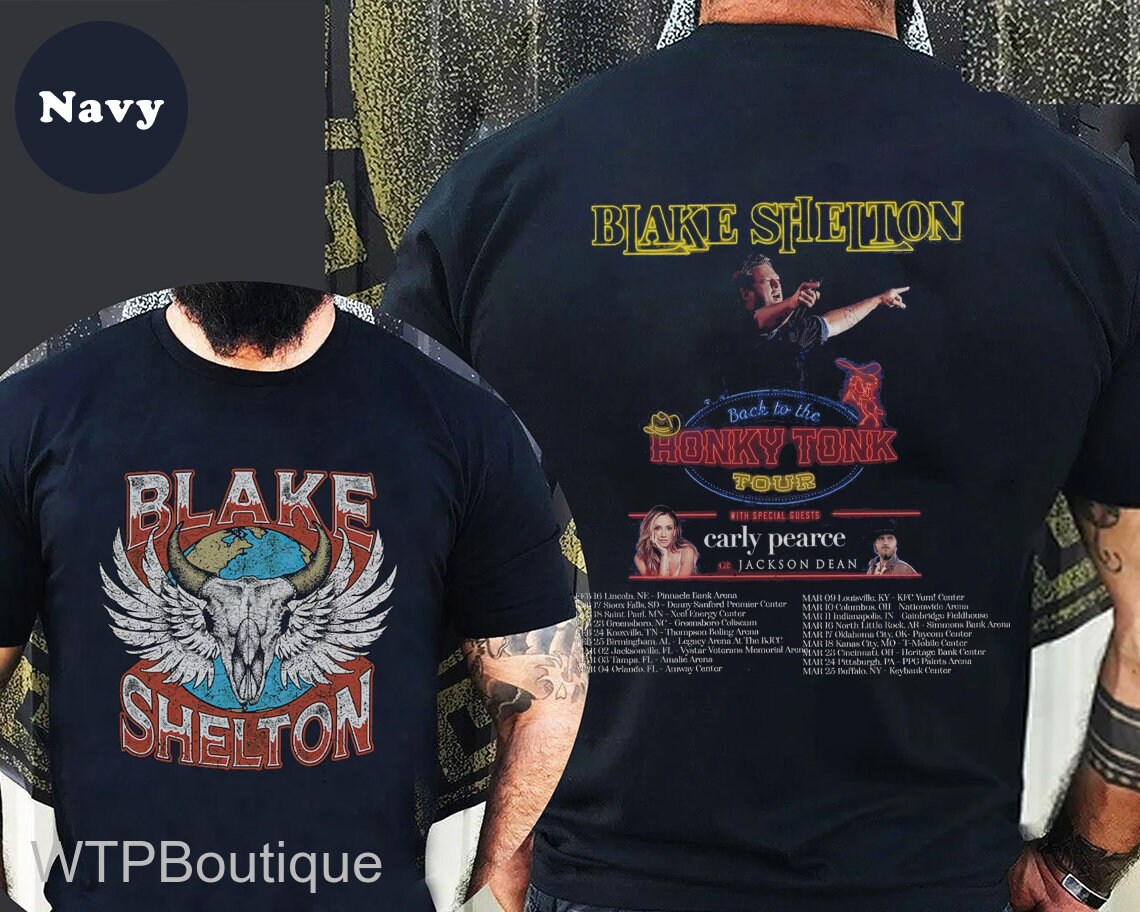 Blake Shelton Tour Shirt,Back to the Honky Tonk Tour 2023 Shirt,Blake ...