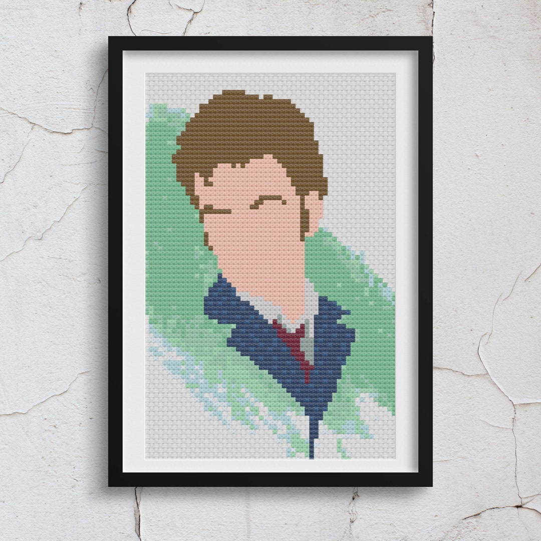 Cross Stitch Pattern Doctor Who Tenth Doctor PDF | Instant Download PDF ...