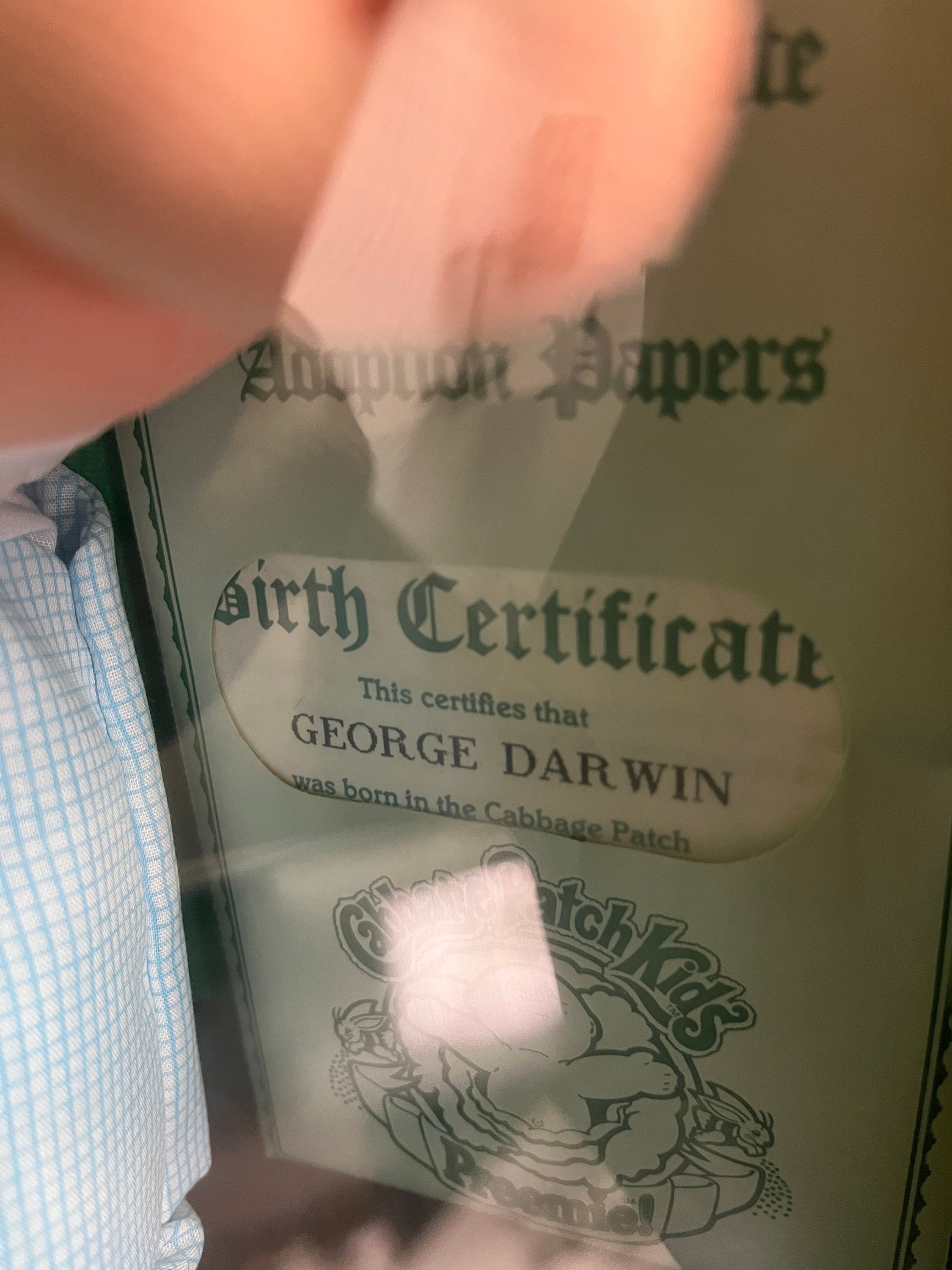 1985 Cabbage Patch Preemie, George Darwin - Etsy