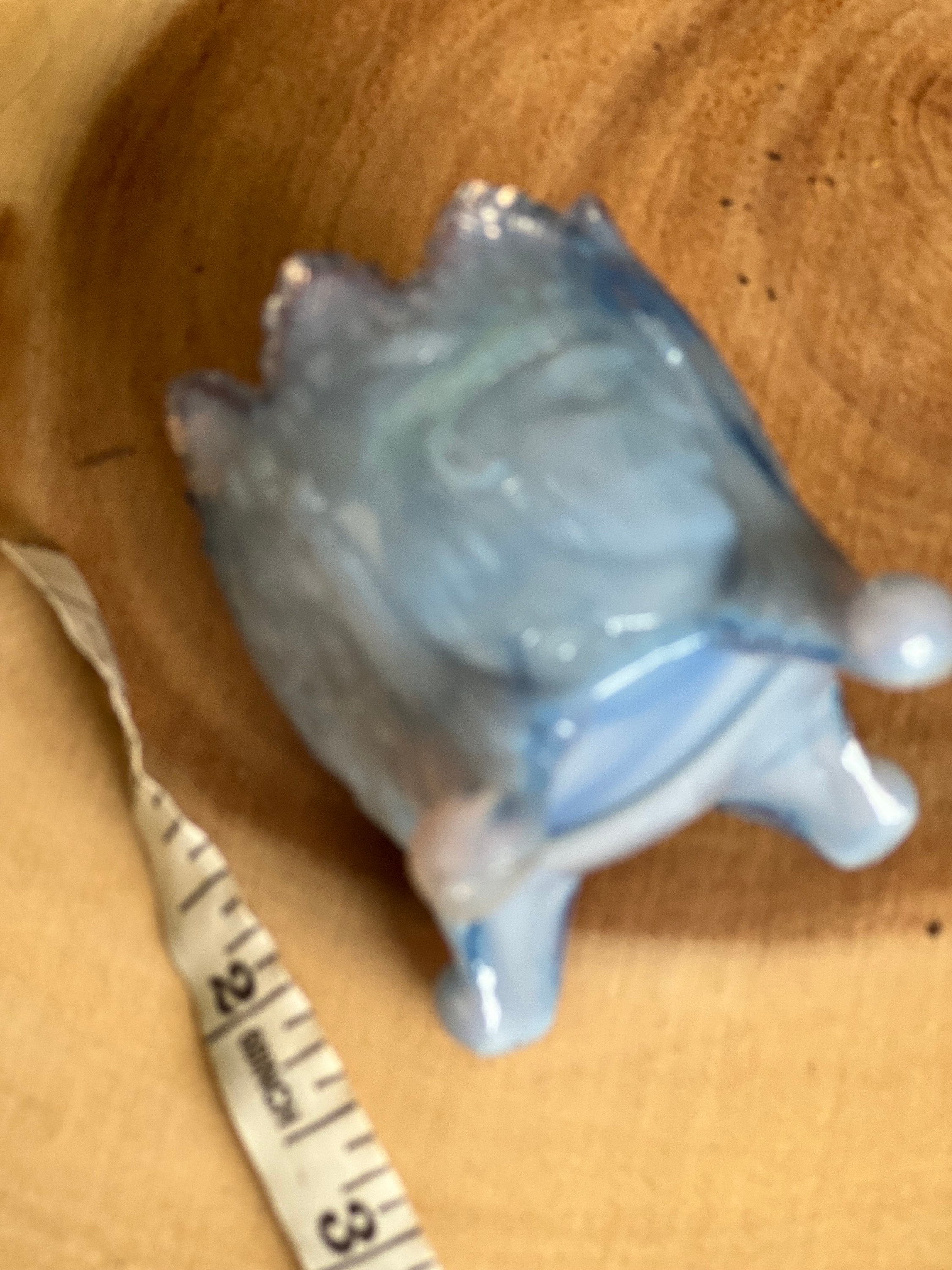 Vintage Old Sleepy Eye Blue Slag Glass Native American Arrowhead ...