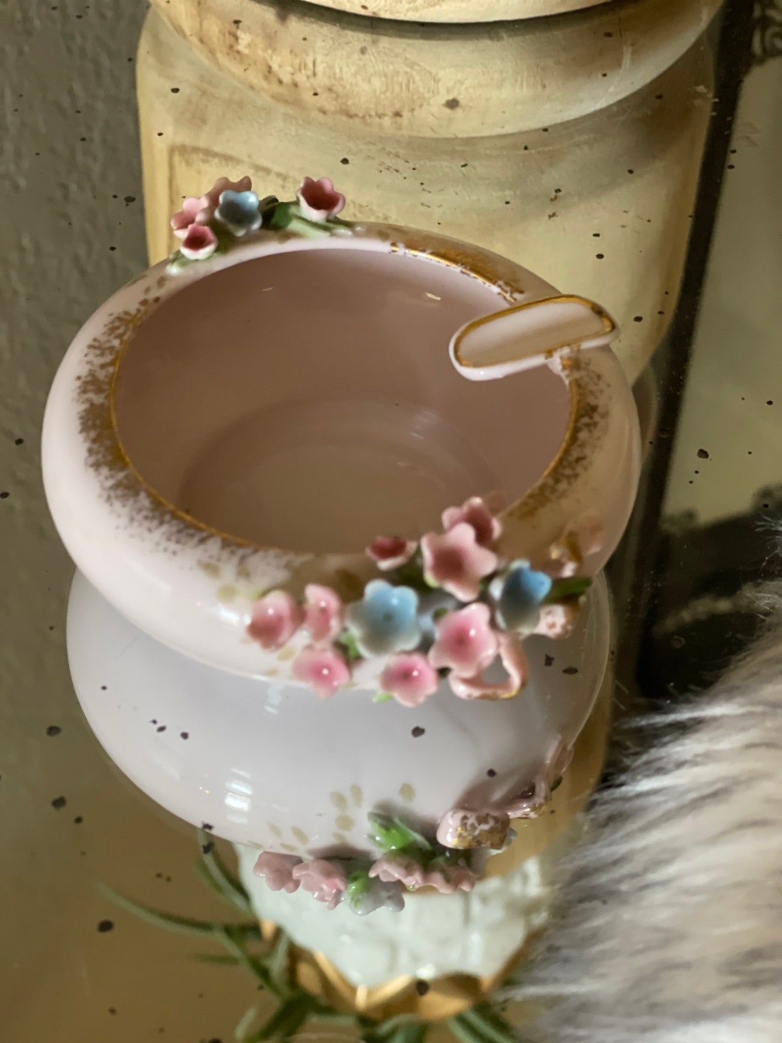 Lefton Vintage Pink Ashtray - Etsy