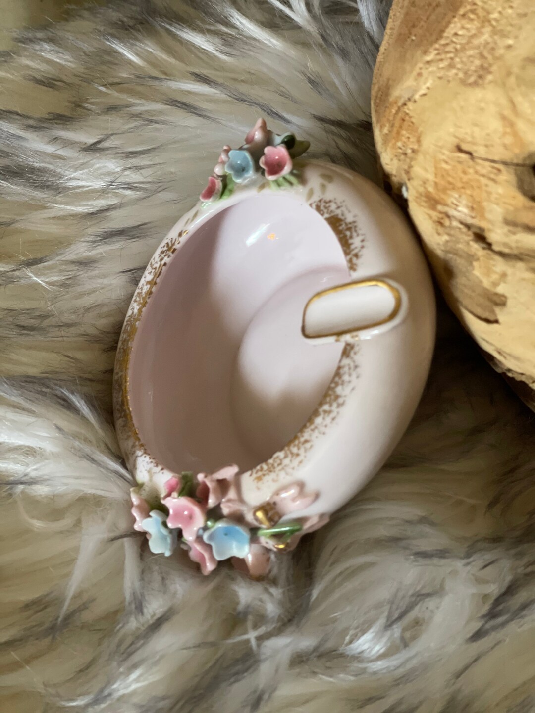 Lefton Vintage Pink Ashtray - Etsy