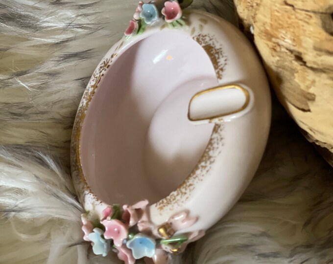 Lefton Vintage Pink Ashtray - Etsy