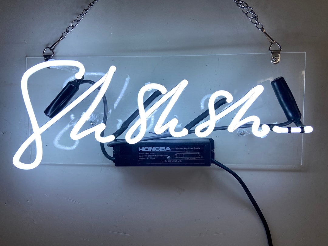 Handmade Sh Sh Sh Real Neon Light Custom Neon Sign - Etsy
