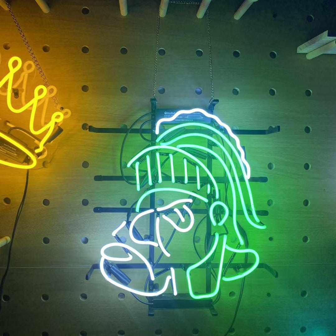 Michigan State Spartans Neon Sign Handmade Man Cave Neon Light - Etsy