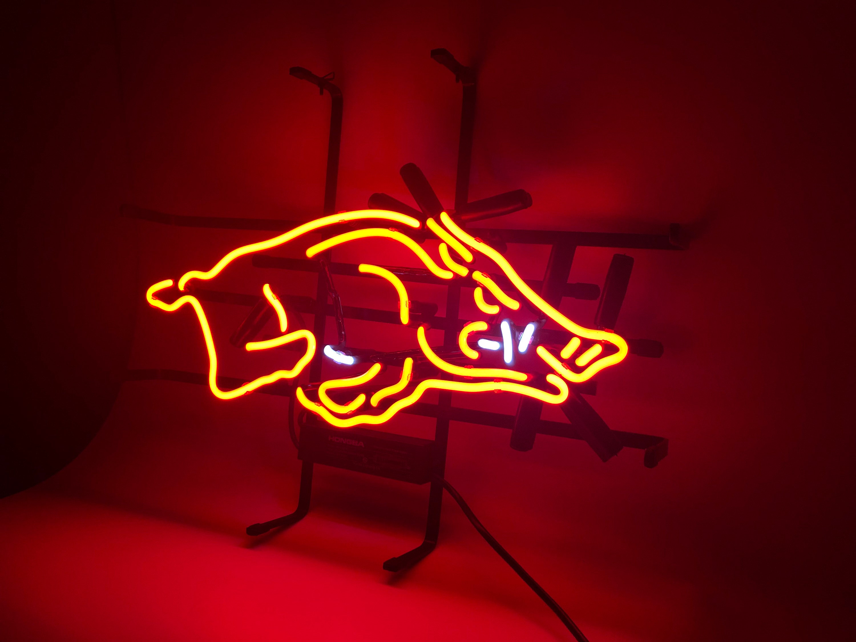 Arkansas Razorbacks Football Sport Man Cave Custom Neon Sign ...