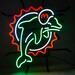 Miami Dolphins Football Custom Neon Sign Play Room Man Cave Decor ...