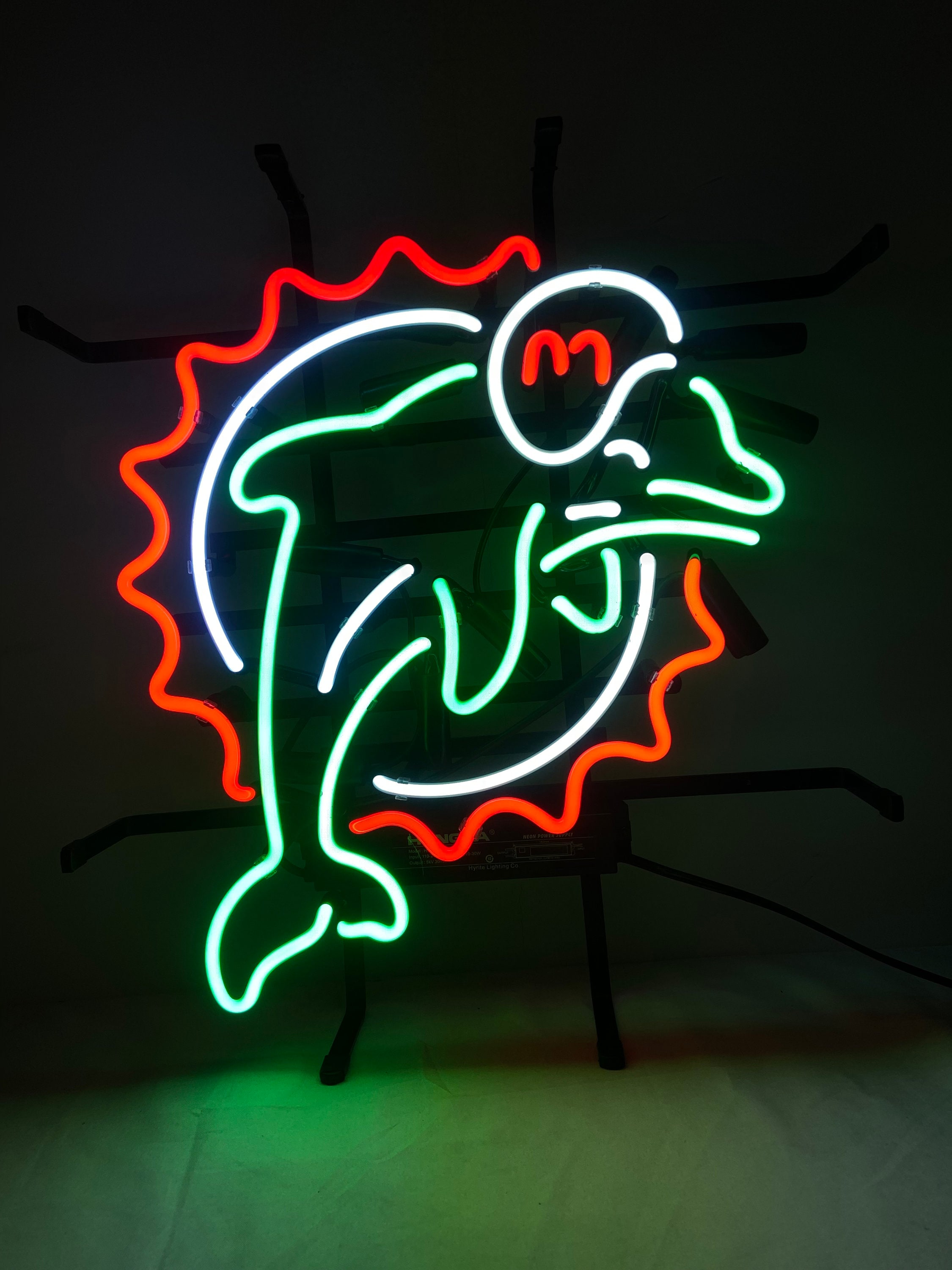 Miami Dolphins Football Custom Neon Sign Play Room Man Cave Decor ...