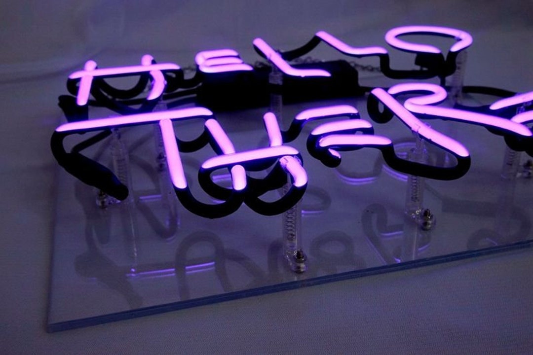 Handmade Hello There Personalized Sign Gifts Light Real Glass Neon Sign ...