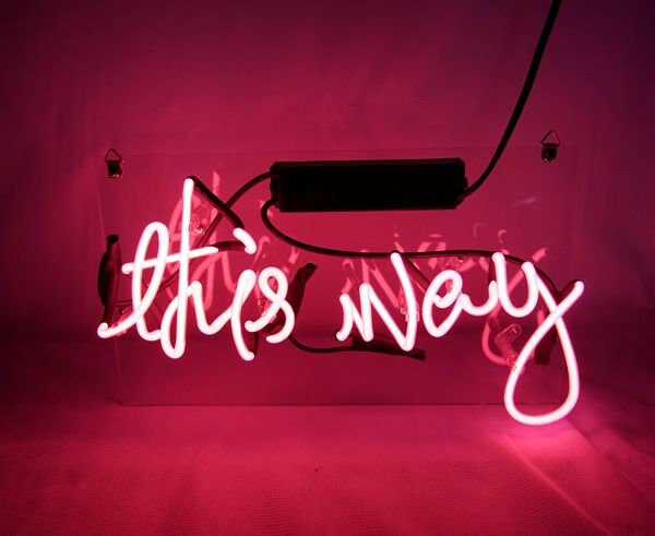 Handmade This Way Personalized Neon Sign Gift Banner Real - Etsy