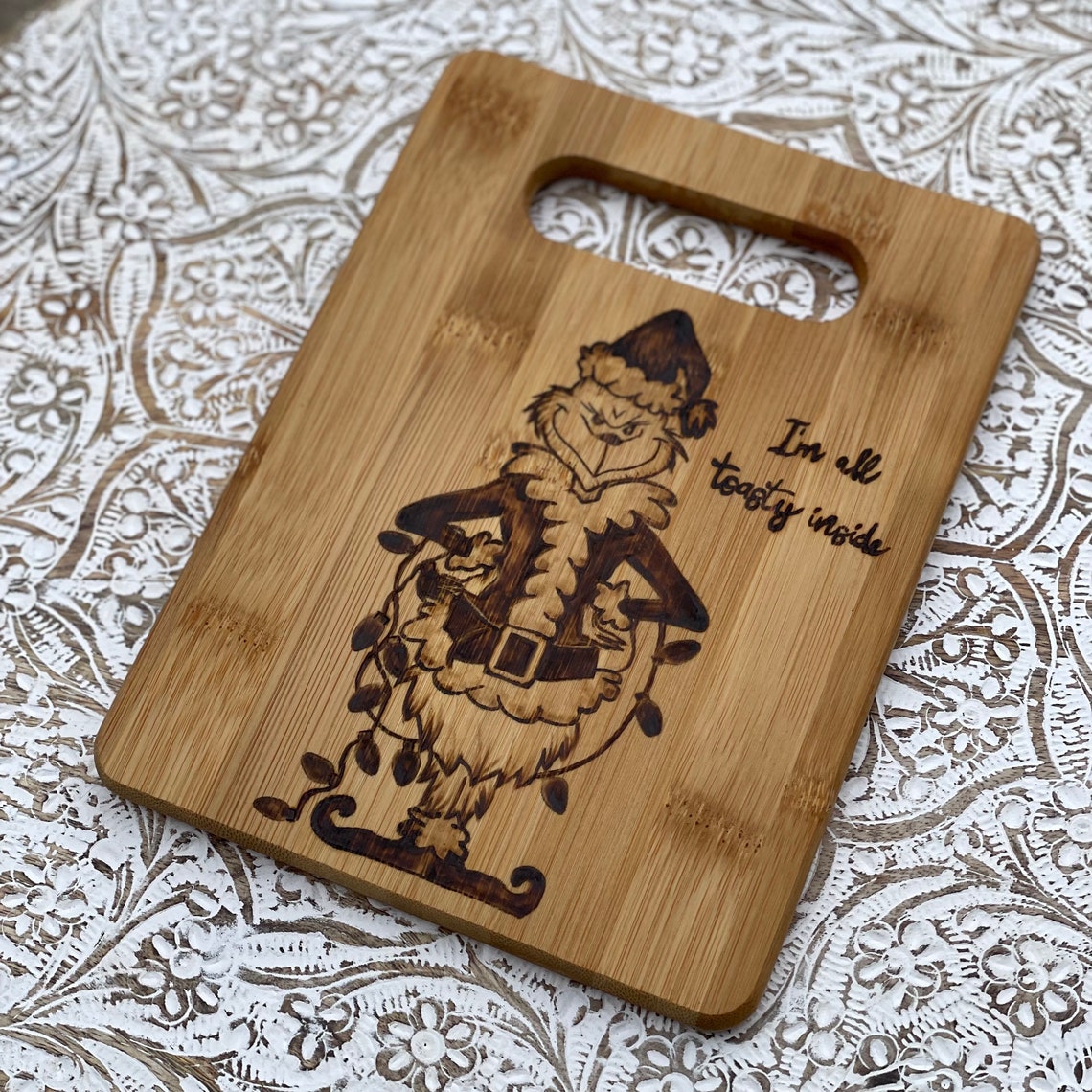 I'm All Toasty Inside Wood Burned Cutting Board - Etsy