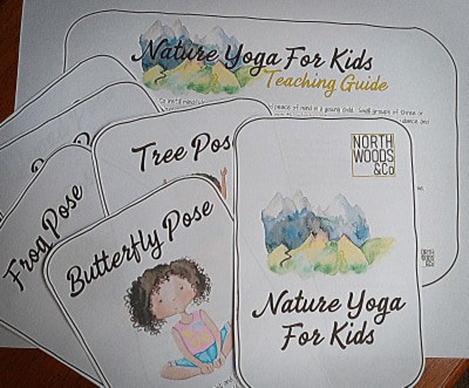 Nature Yoga For Kids Teaching Cards Mindfulness | Etsy