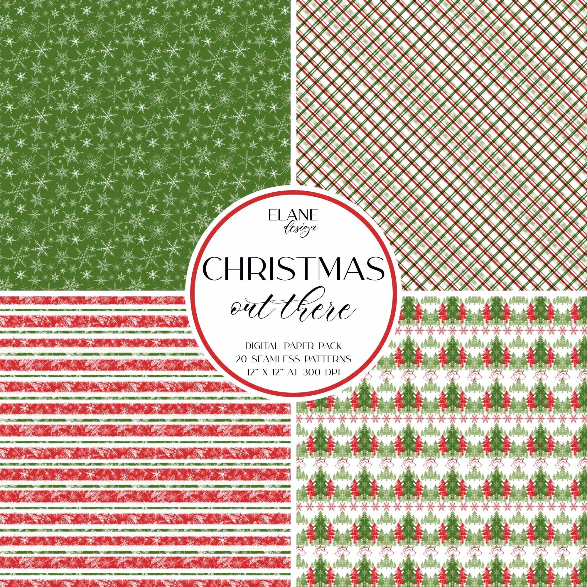 Christmas Digital Paper Winter Seamless Pattern Snowflake - Etsy