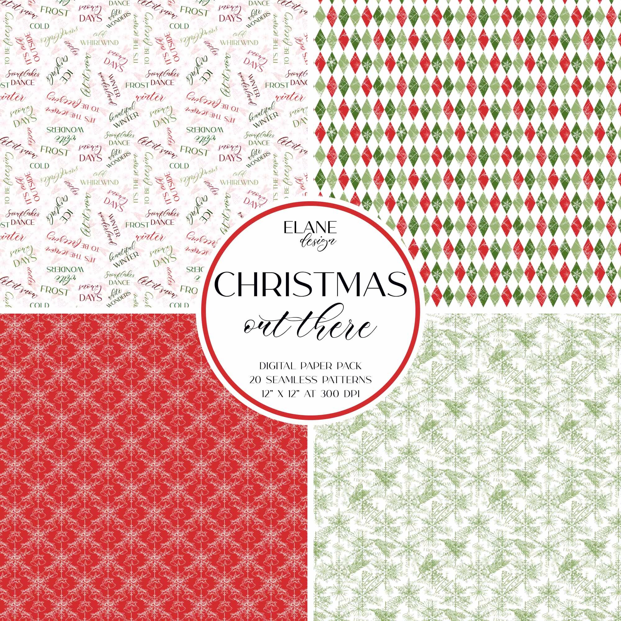 Christmas Digital Paper Winter Seamless Pattern Snowflake - Etsy