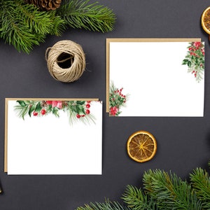 Christmas Printable Stationery Paper, Christmas Writing Paper, Letter ...