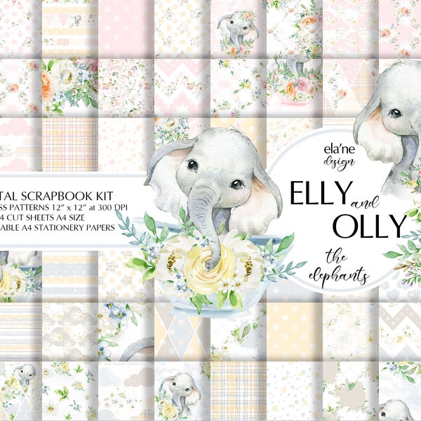 Baby Digital Paper - Etsy