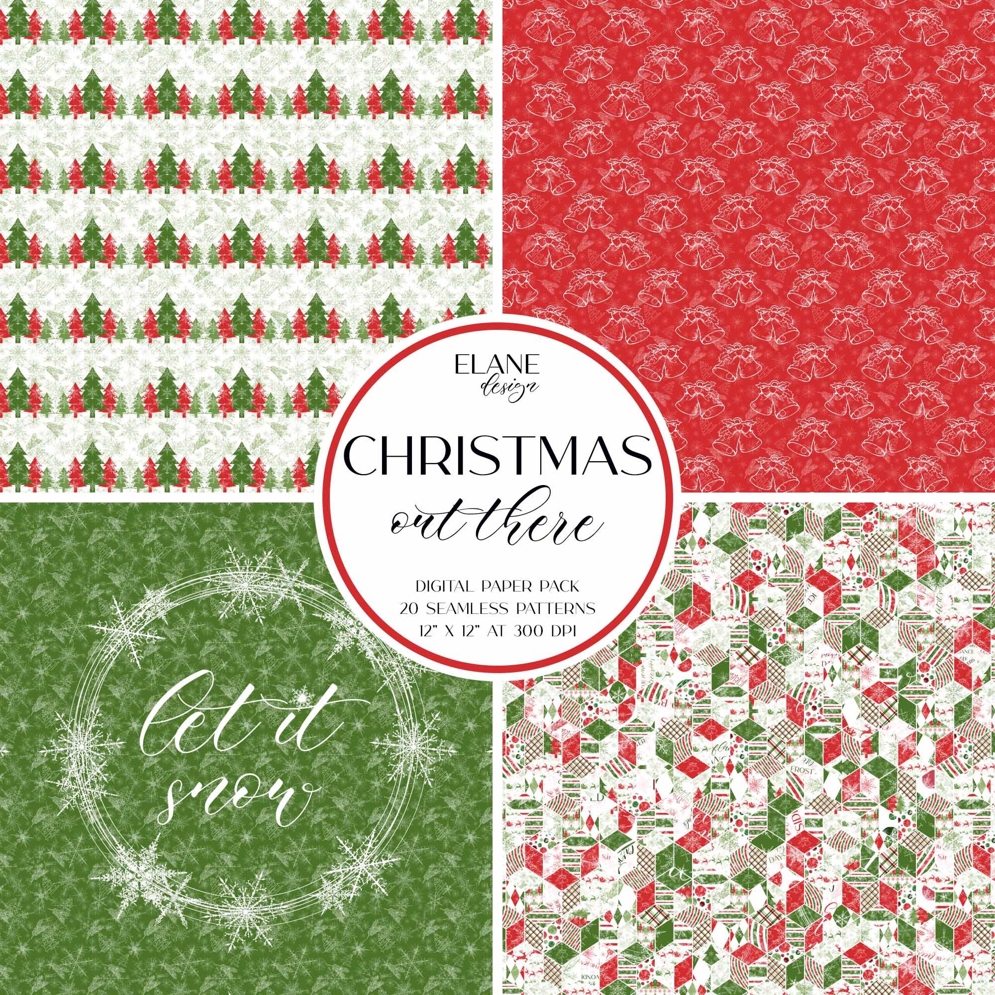 Christmas Digital Paper Winter Seamless Pattern Snowflake - Etsy