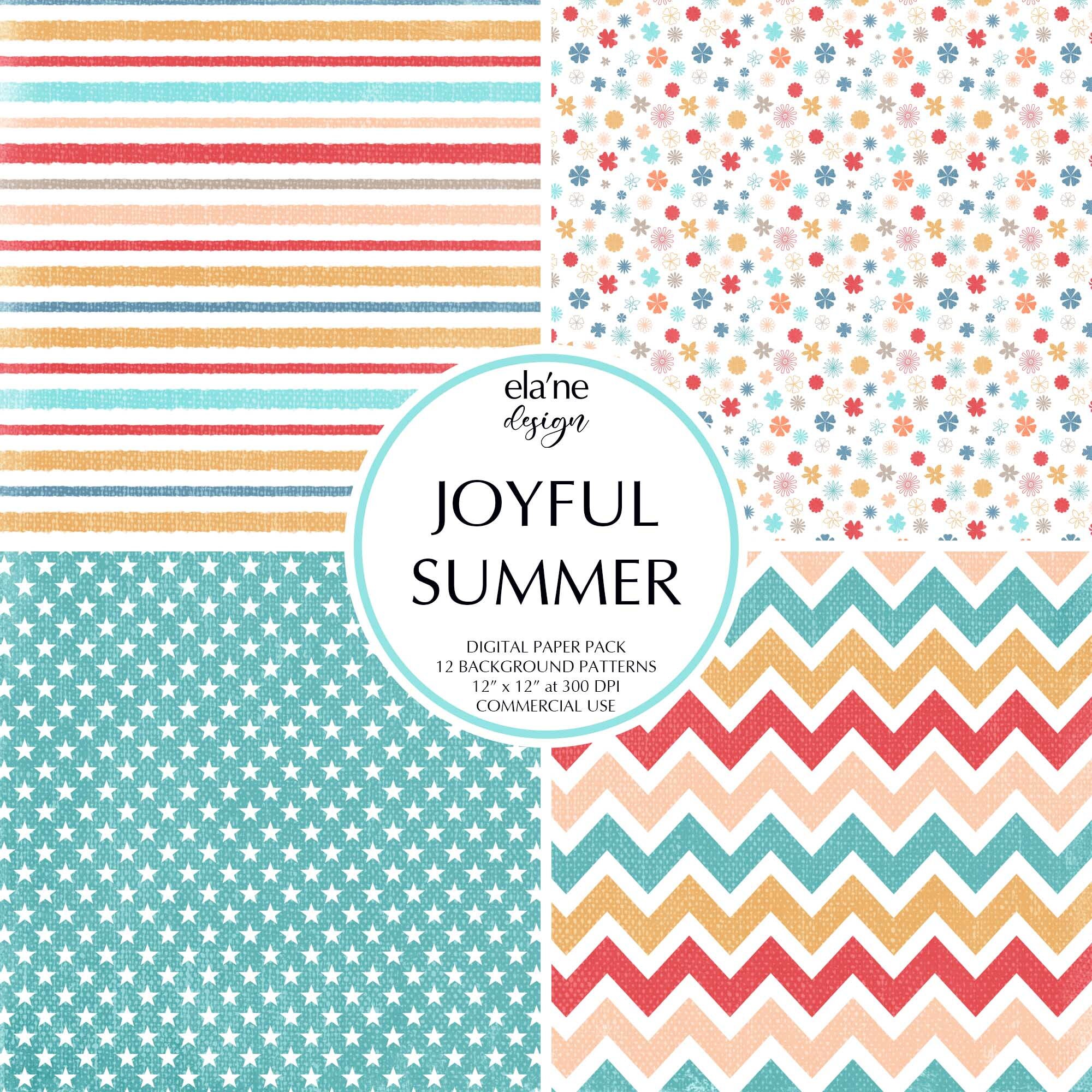 Summer Digital Paper Textured Paper Blue and Yellow - Etsy