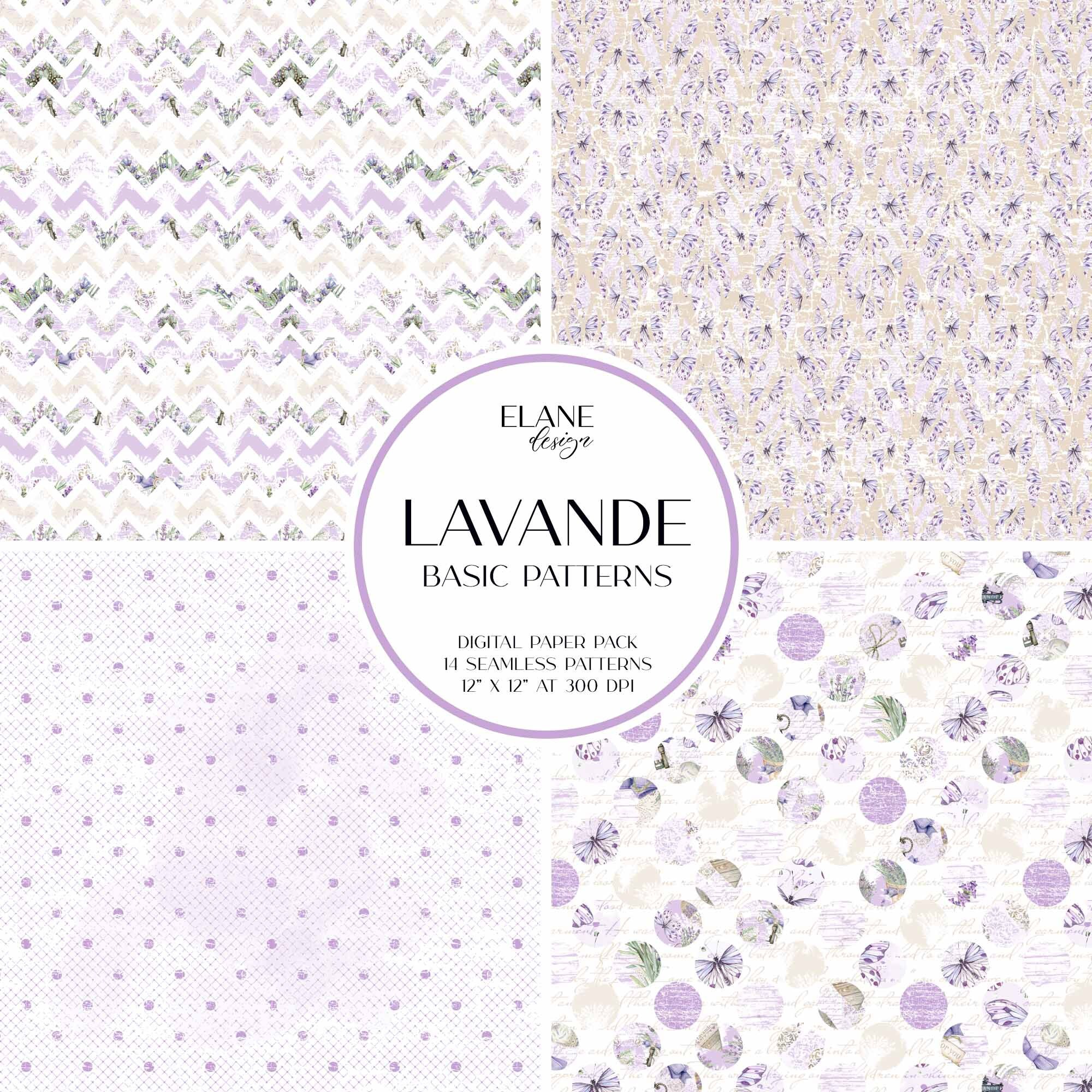 Lavender Digital Paper Purple Scrapbook Paper Seamless - Etsy