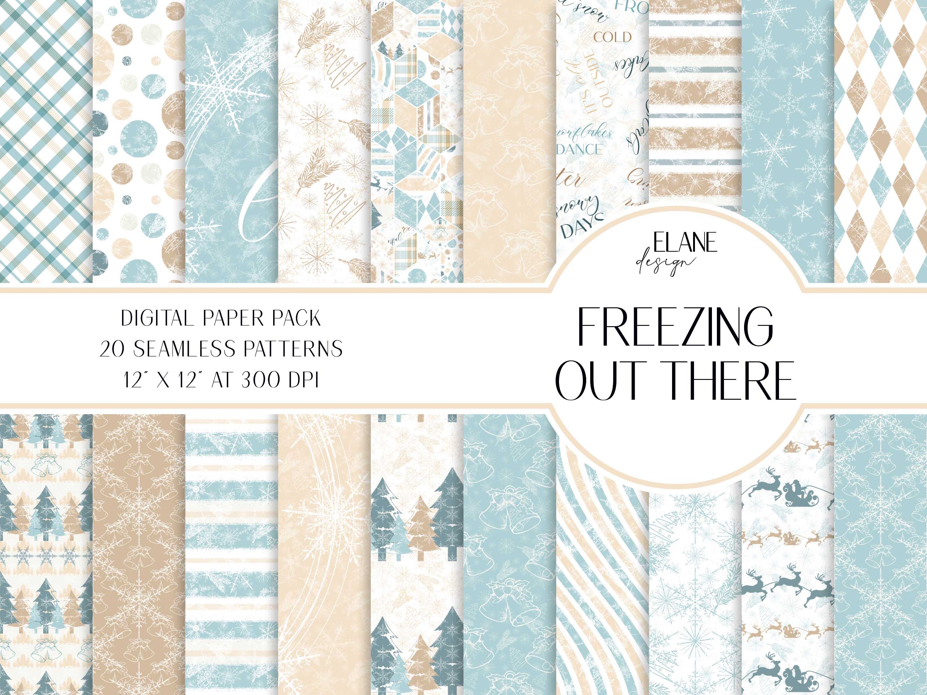 Winter Digital Paper Snowflake Seamless File Winter - Etsy