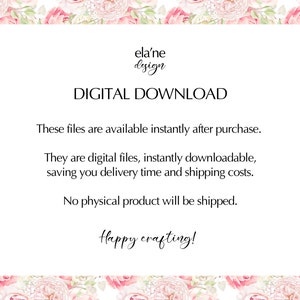 Floral Digital Paper, Flower Seamless Pattern, Wedding Digital Paper ...