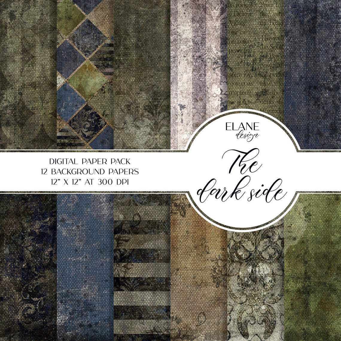 Grunge Digital Paper Distressed Texture Collage Digital - Etsy