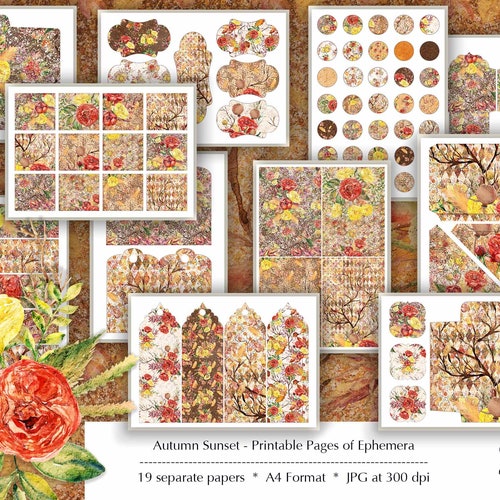 Halloween Printable Ephemera Embellishments for Scrapbooking - Etsy